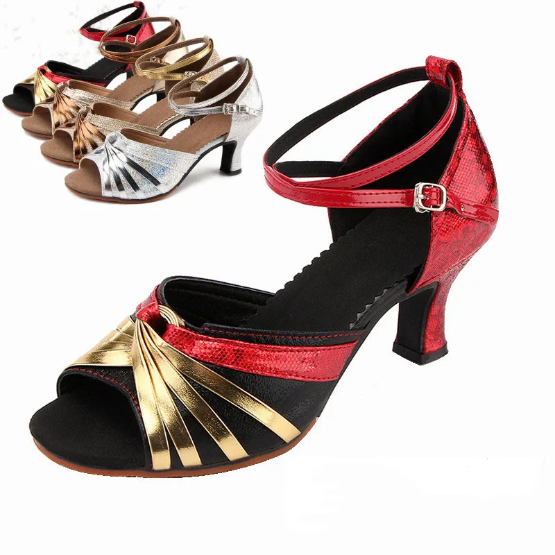 Shoes Ballroom Dancing Girls Red Black | Ballroom Dance Shoes Women Red ...