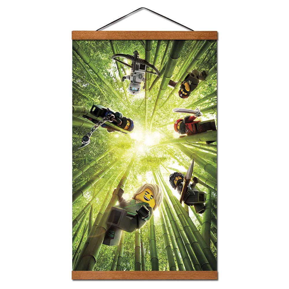 Wooden Painting Artwork Hanger | Ninjago Scroll Poster | Ninjago Wall ...