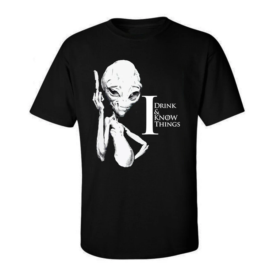 Aliens Ufos Drink Mens Tees gráfico divertido genérico novedad Unisex ...