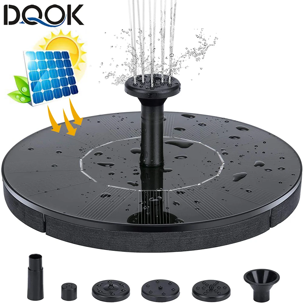 Mini-Solar-Water-Fountain-Pool-Pond-Waterfall-Fountain-Garden ...