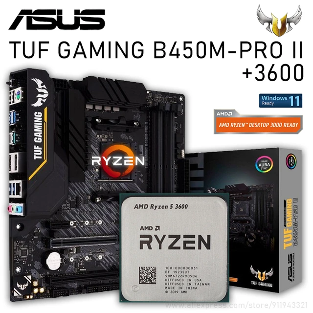 AMD Ryzen5 3600 と ASUS B450 マザーボード セット-