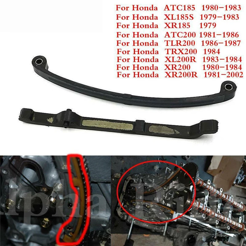 Motorcycle Cam Chain Tensioner & Guide Cover Protector Set for Honda ...