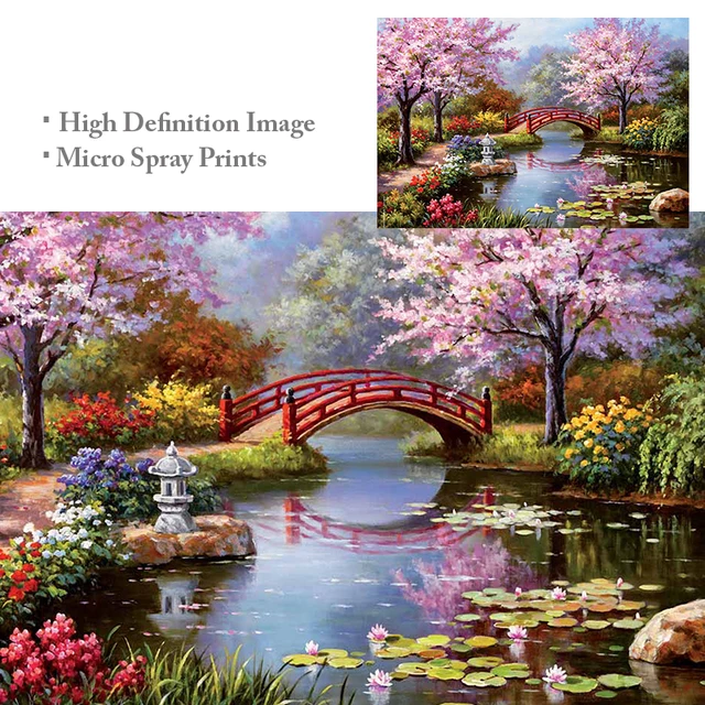 Canvas Paintings River Bank Scenery Wall Art Modern Landscape Posters ...