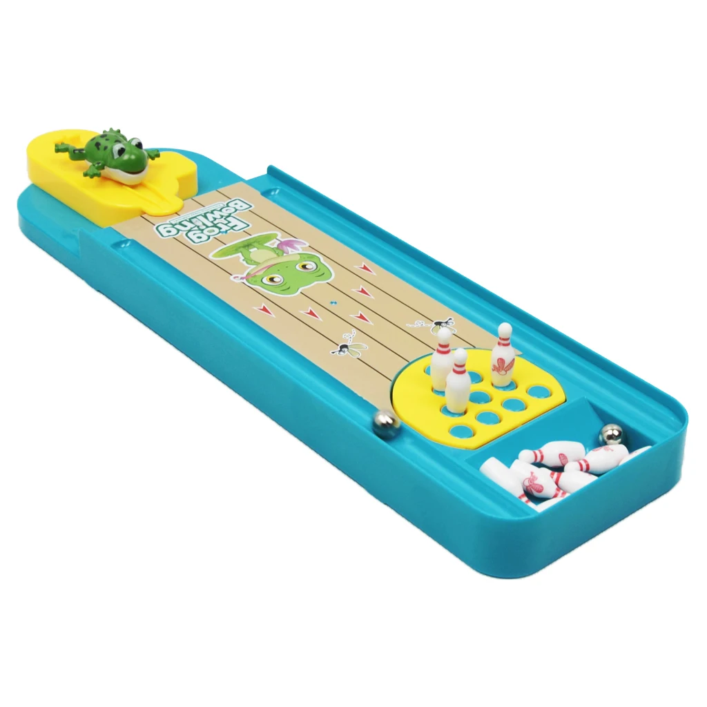 Mini Desktop Bowling Game Home Office Desk Toy For Kids And Adults ...