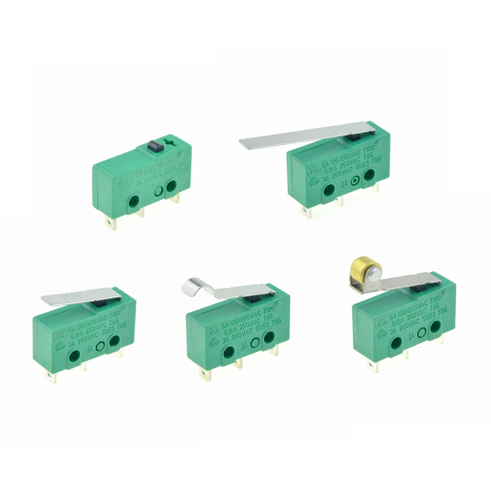 3 Pins Micro Limit Switches NO+NC SPDT 3A/5A 250VAC Mini Micro Switch ...