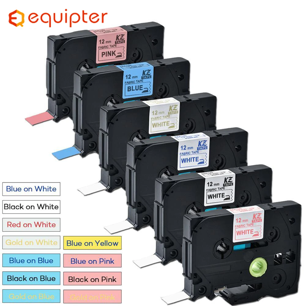 Fabric 12mm*3m Blue On White Iron Tapes Tze-fa4 Tz Fa231 Tze-fa531 Tze ...