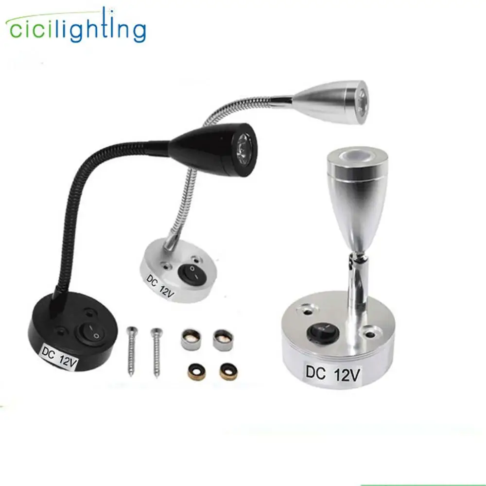 DC12Volt RV Boat LED Reading Light, Wall Lamp for Truck Motorhome ...