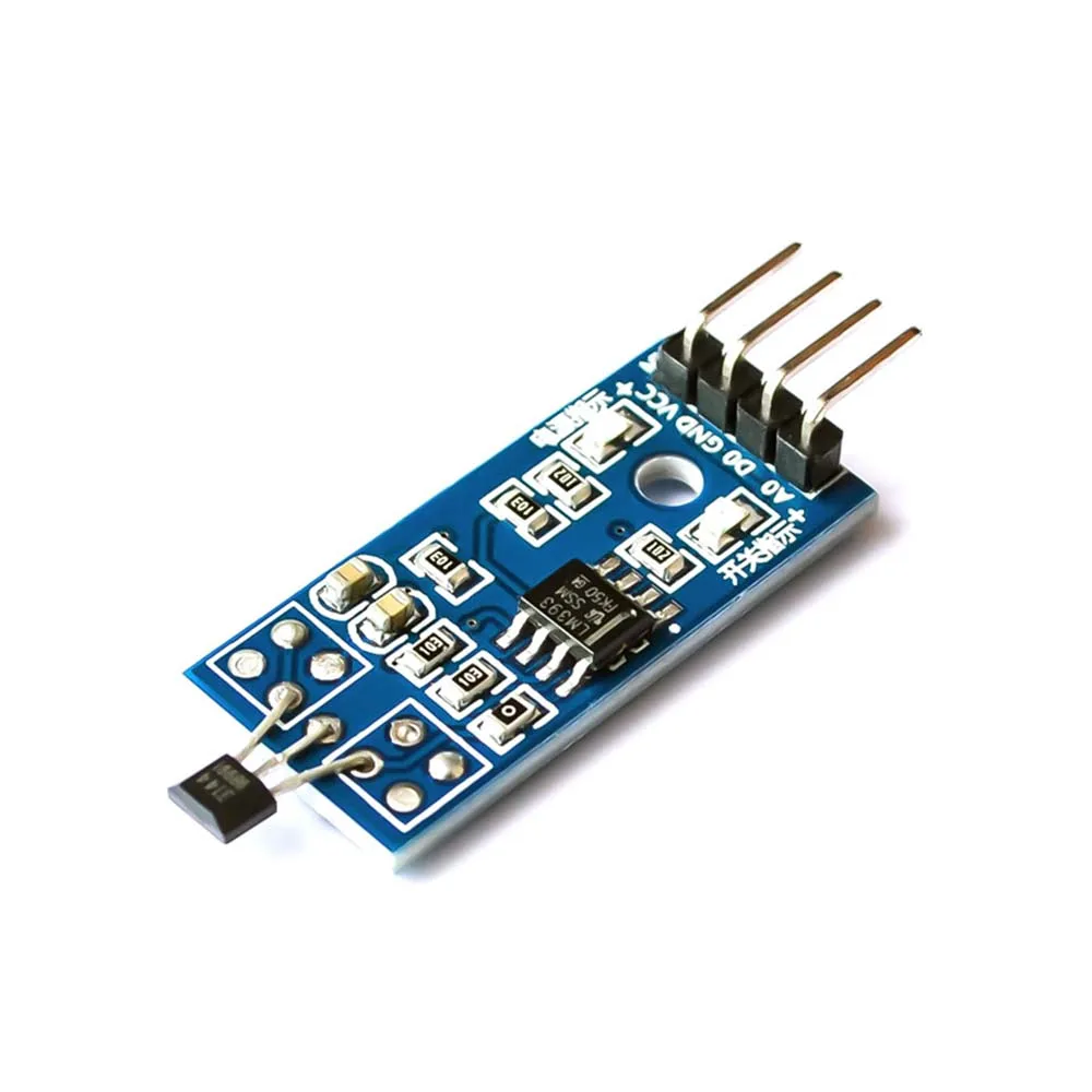 49E Hall Sensor LM393 Linear Hall Effect Detection Module Motor Speed Board Other Electronic ...