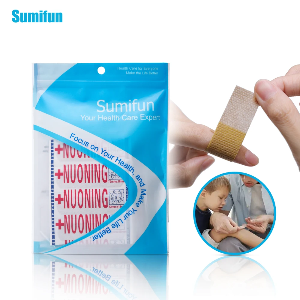 100Pcs Sumifun Band Aid Wound Dressings Waterproof Antibacterial ...