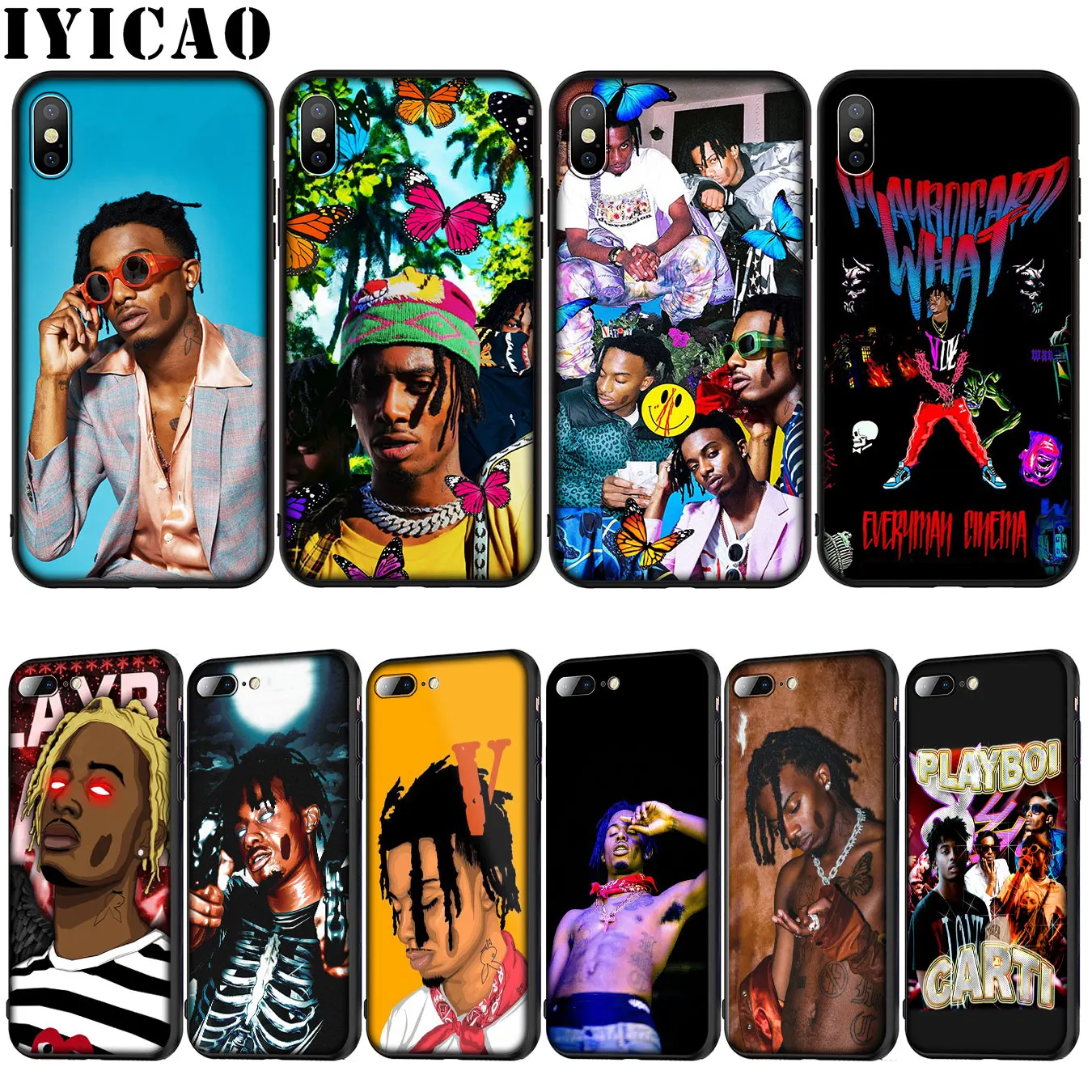 Playboi funda de silicona suave para iPhone, carcasa de rapero Carti ...