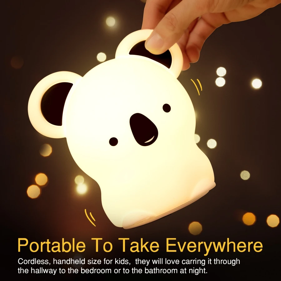 Koala LED Touch Sensor Remote Night Light Lamp - Cool Gift House