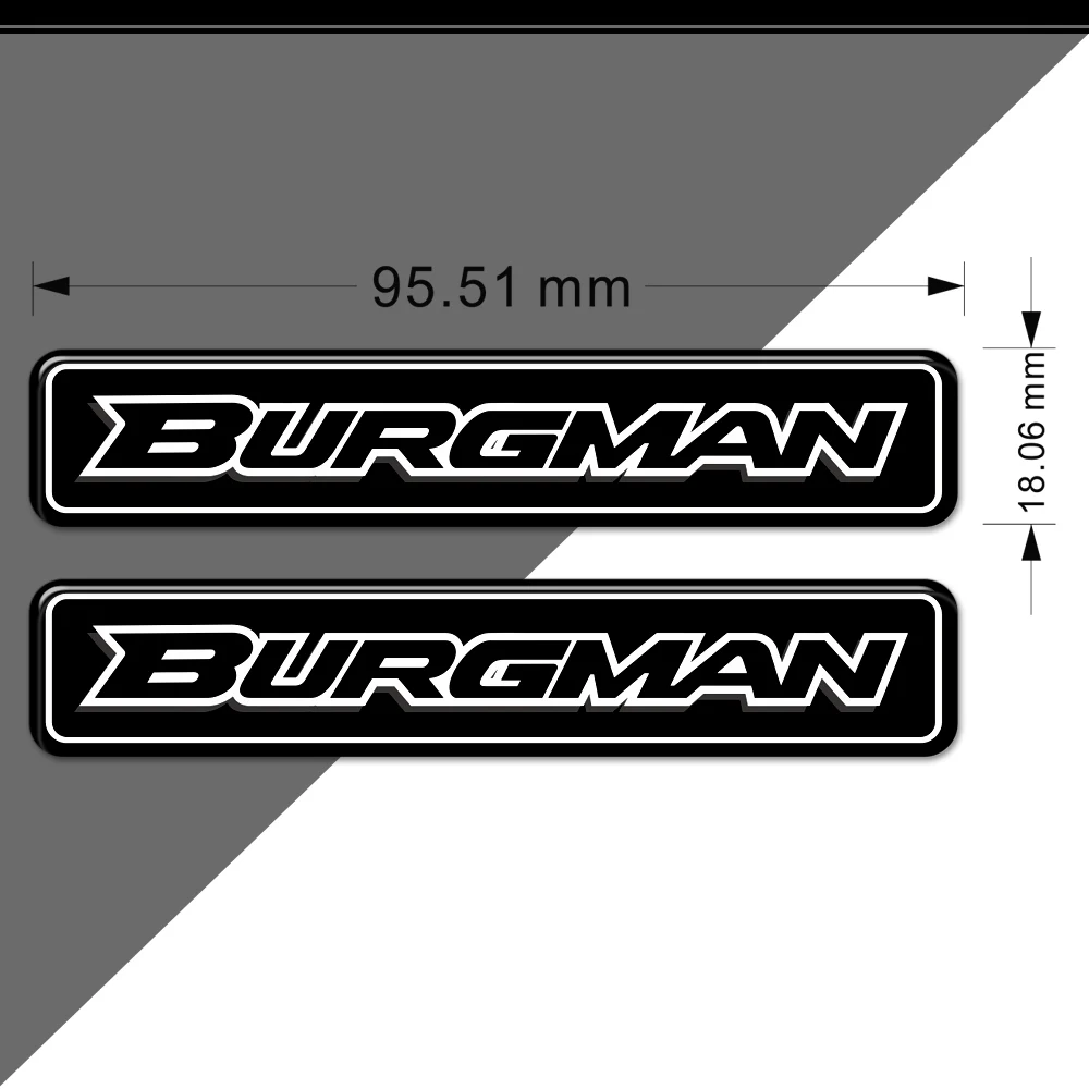 For Suzuki Burgman 125 200 400 650 Emblem Badge Logo Decal Kit Scooter ...