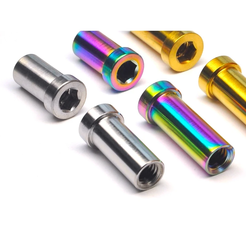Titanium Ti Recessed Nut Gr5 13mm 17mm 21mm 25mm 28.5mm 31.5mm 37mm ...