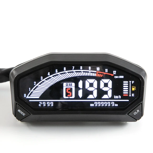 Universal Motorcycle Lcd Tft Digital Speedometer 14000rpm, 40% OFF