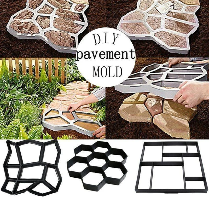 Other Home & Living - DIY Plastic Path Maker Mold Paving Cement Brick ...
