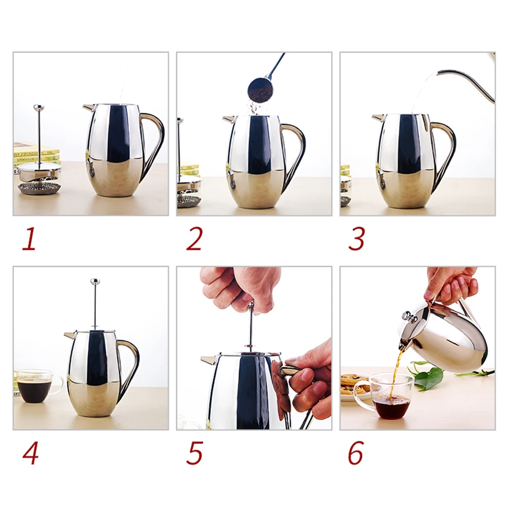 0.5L портативный чайник из алюминиевого сплава, Открытый чайник для ...