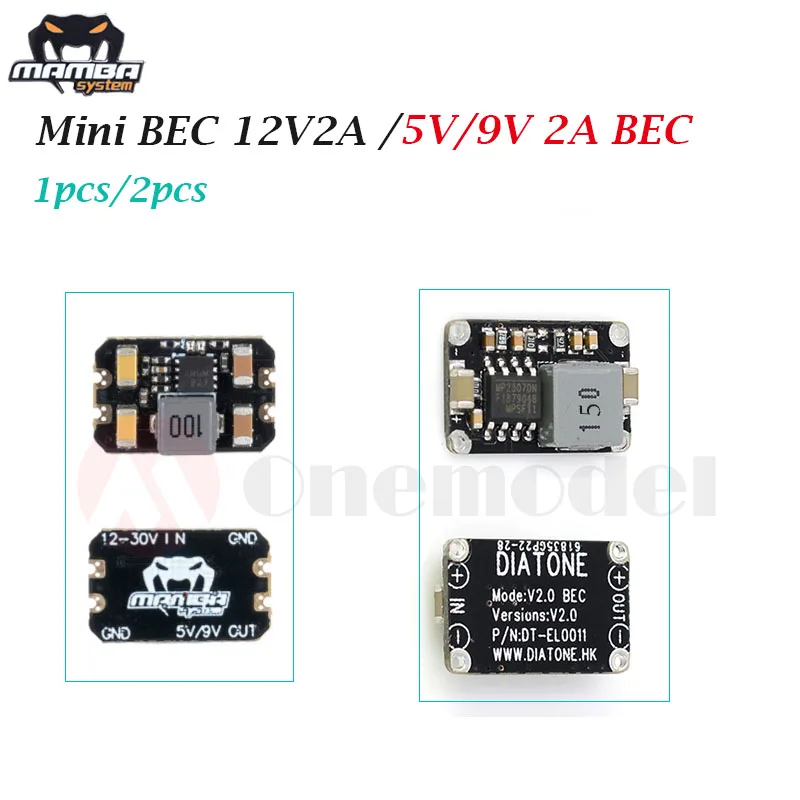 MAMBA MICRO 2A BEC 5V/9V FOR DJI AIR UNIT Output:5V/2A and 9V/2A ...