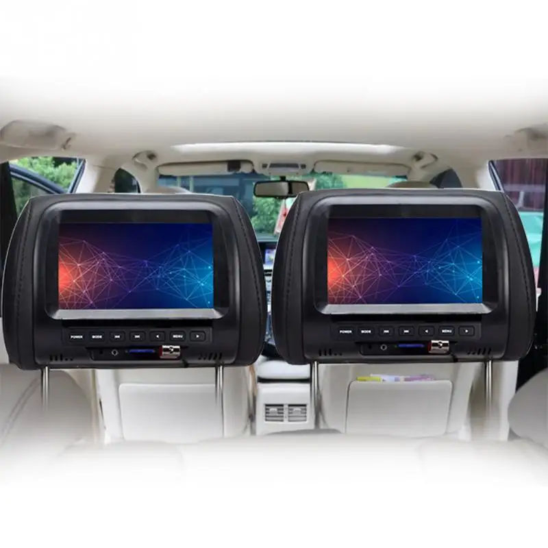 7 inch TFT LED screen Car Monitors MP5 player Headrest monitor Support ...