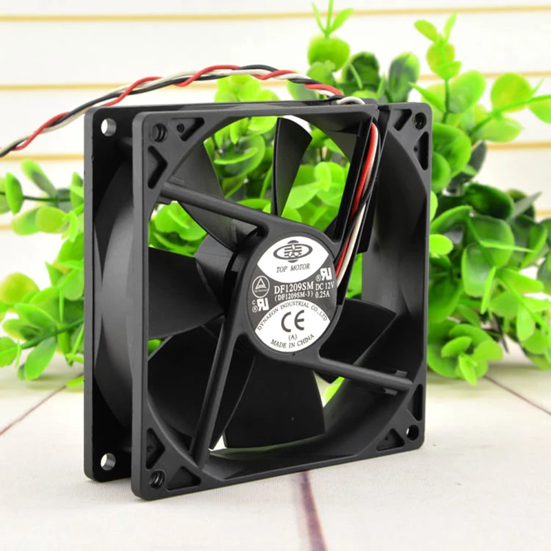 Computer Case Cooling Fan TOP MOTOR 9225 9CM 12V 0.25A DF1209SM Fan ...