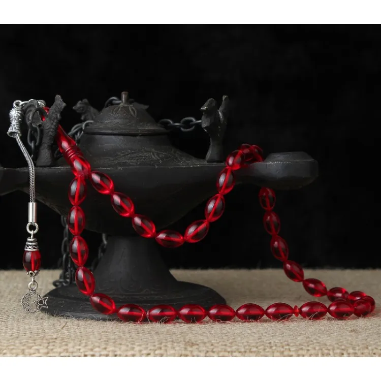 33-Beads-Squeezed-Amber-Muslim-Prayer-Tasbih-Misbaha-Islamic-Jewelry ...