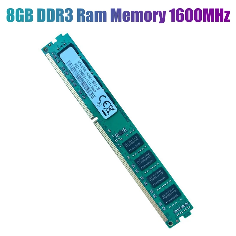 8GB DDR3 Ram 메모리 1600MHz PC3 12800 DIMM 240 핀 AMD 데스크탑 RAM Memoria 용 듀얼 ...