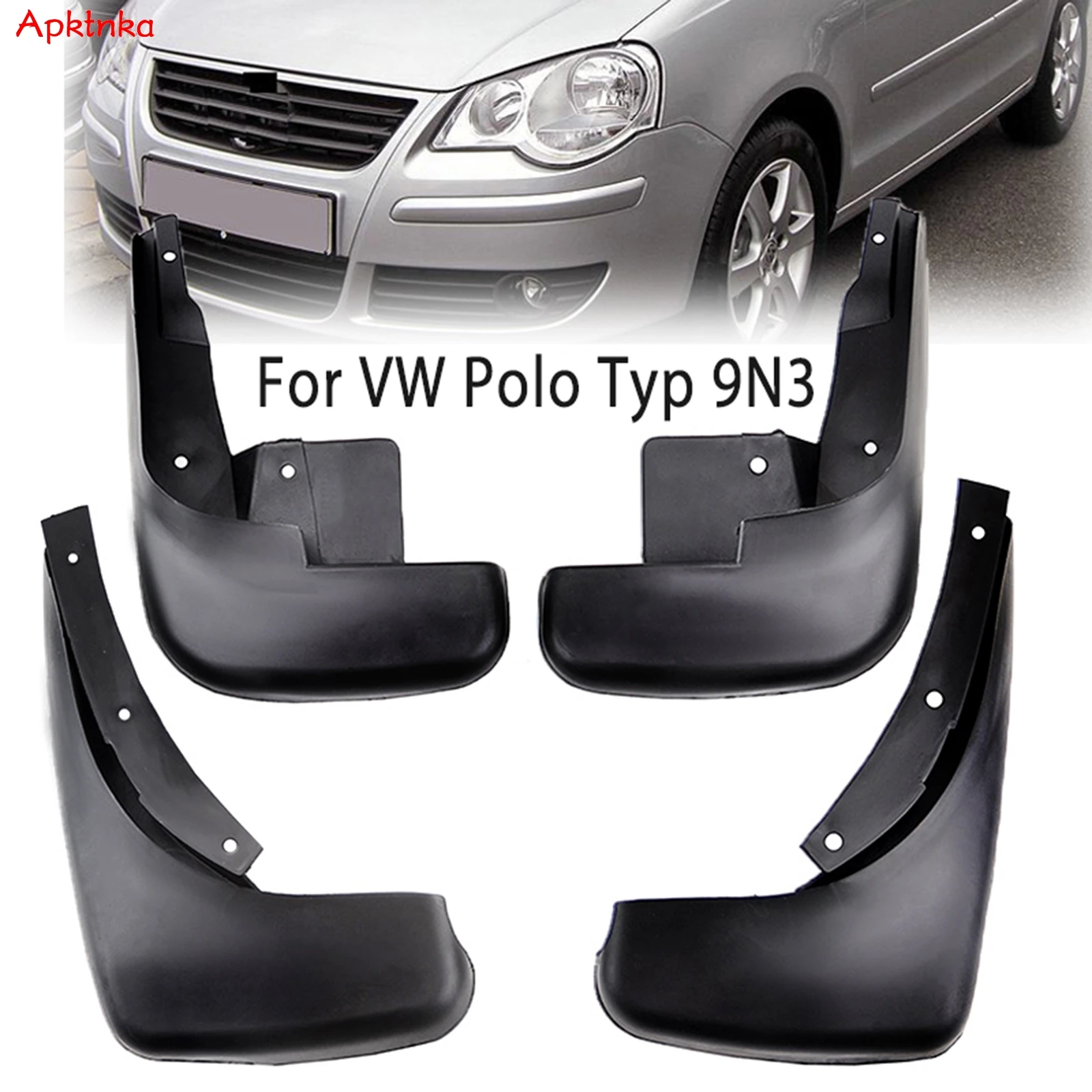 Car-Mud-Flaps-For-Volkswagen-VW-Polo-Mk4-9N3-2005-2009-Splash-Guards ...