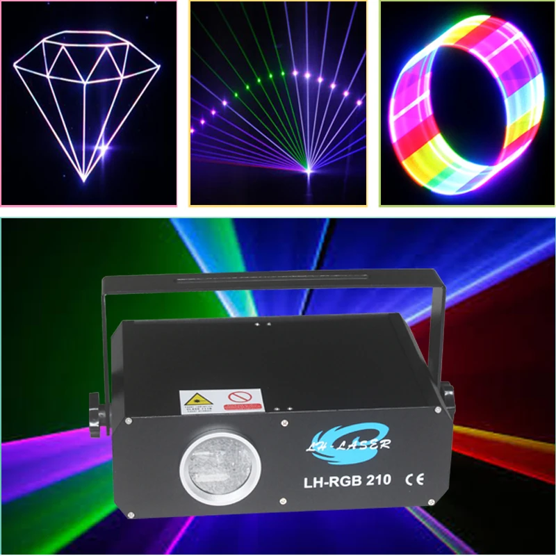 Ilda 2d + 3d laser 300MW rgb laserstrahl & animation programmierbares ...