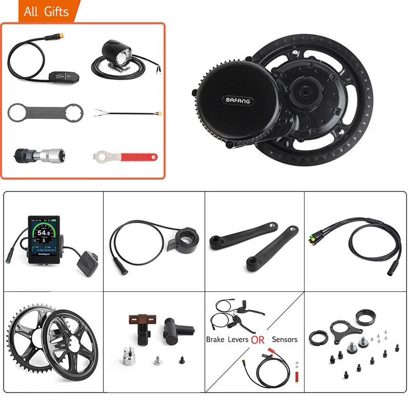 Bafang 48v 750w Mid Drive Gear Sensor Wrench Lights Complete Motor Kits ...