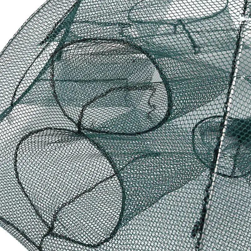 Portable Foldable Automatic Fishing Net Landing Net Trap Cast Dip Cage ...