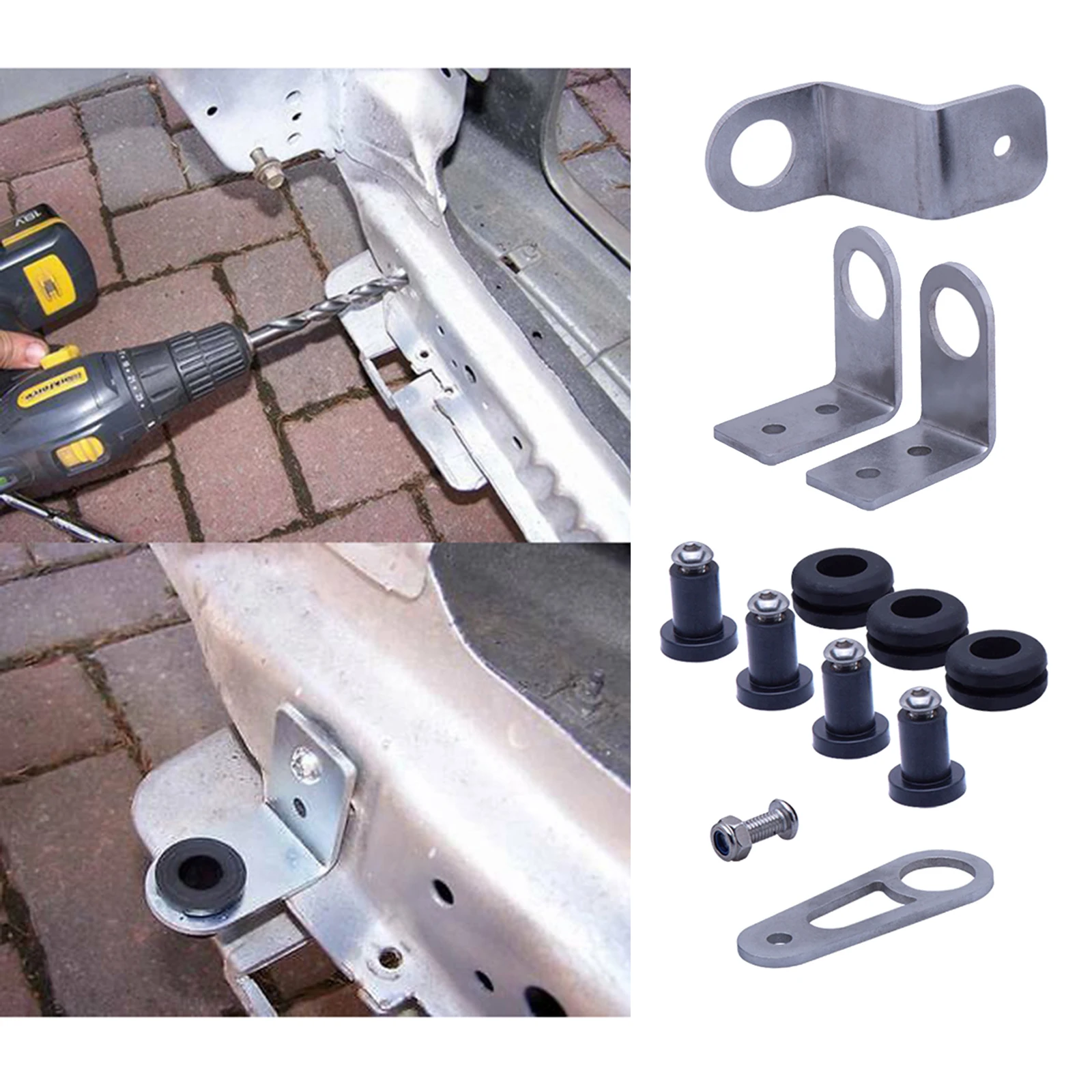 Bolt-On-Radiator-Bracket-Kit-For-K-Swap-K-Series-Honda-Civic-Motor-EG ...