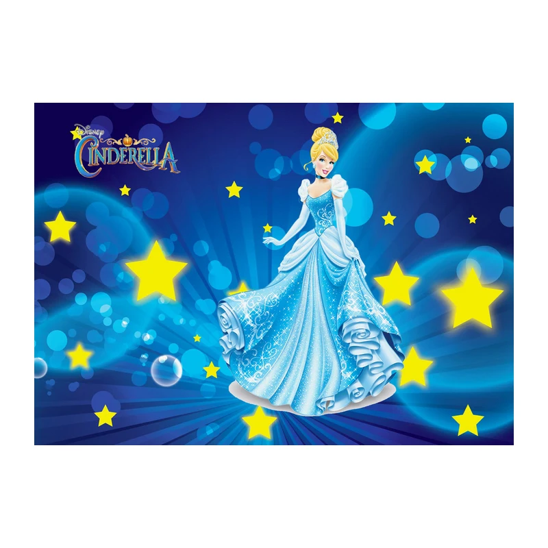 Fondos de vinilo para fiestas de cumpleaños de princesas de Disney ...