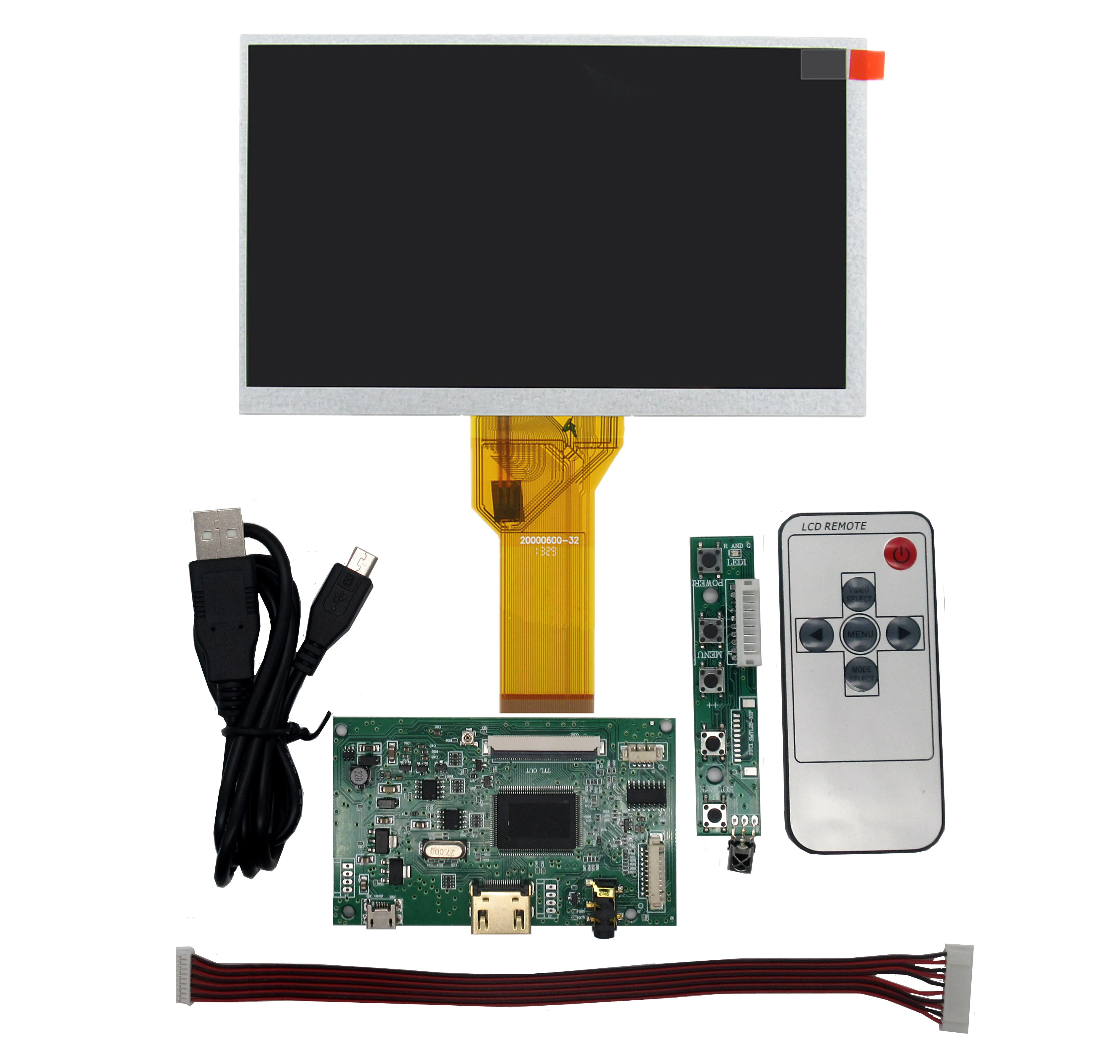 7-Inch-AT070TN94-Screen-Display-LCD-Monitor-Driver-Control-Board-Audio ...