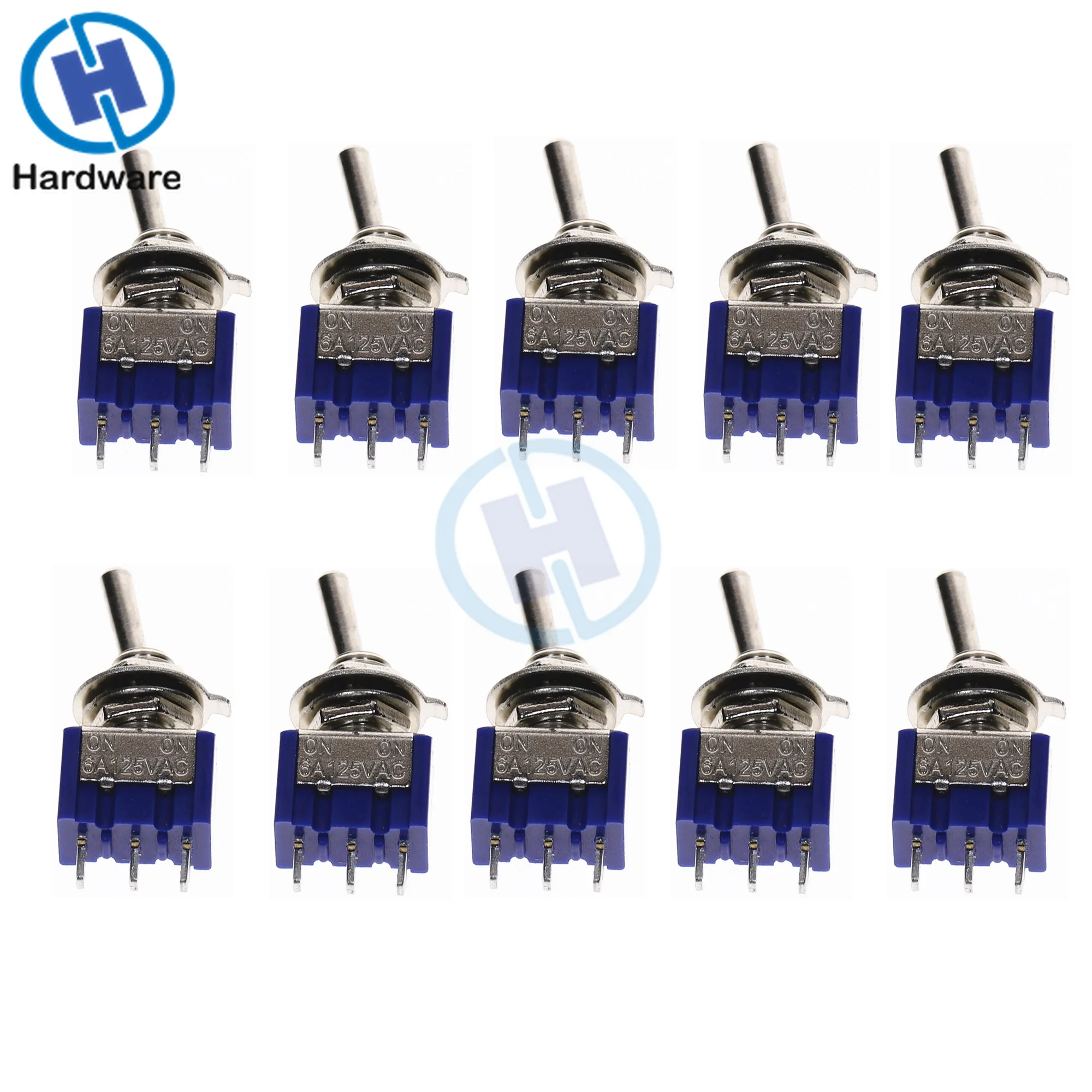 10PC/5PC Miniature Toggle Switch Single Pole Double Throw SPDT DPDT ON ...