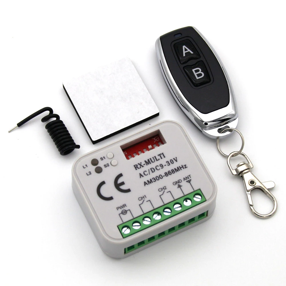 Garage Gate Remote Receiver 433 868MHz RX MULTI 300 900MHZ AC/DC 9 30V ...