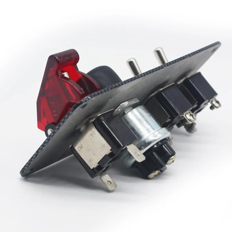 Car Modification Ignition Switch Panel Carbon Fiber Racing Car Engine ...