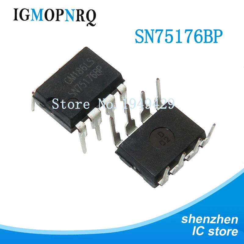 10pcs Sn75176bp Dip8 Sn75176 Dip 75176 Dip-8 New And Ic - Integrated ...