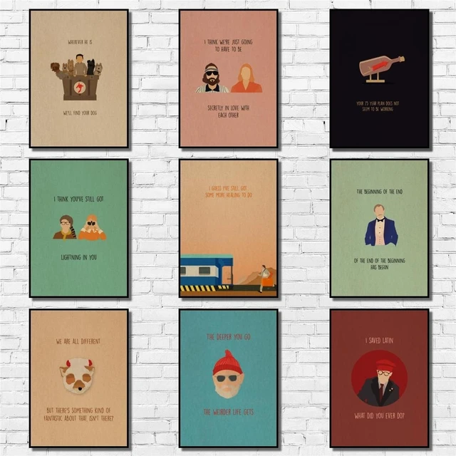 Wes Anderson Minimalist Poster