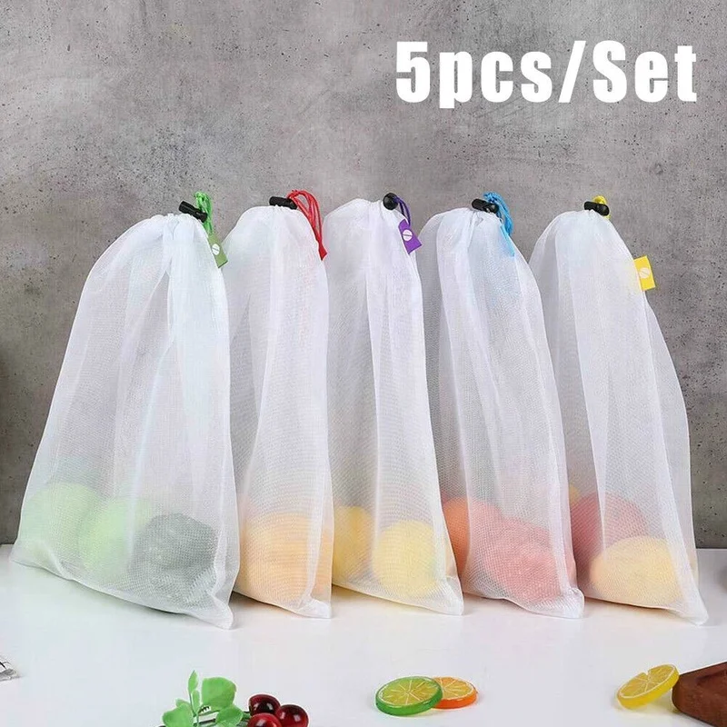 5pcs-set-Reusable-Mesh-Produce-Bags-Fruit-Vegetable-Toys-Sundries ...