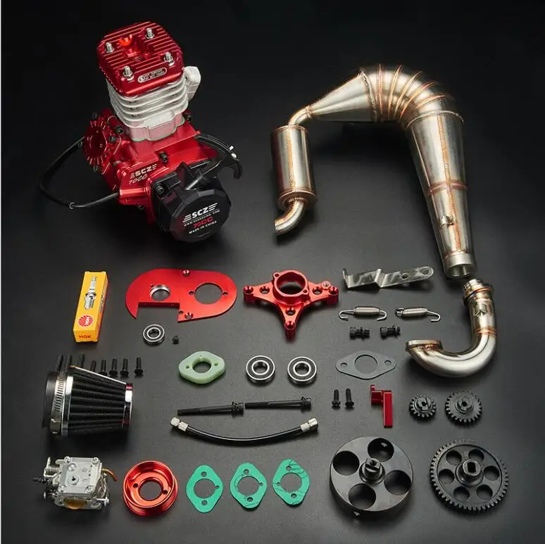 SCZ Racing 70CC Most Powerful 2 Stroke Engine with Pipe + WJ71 Cab for ...