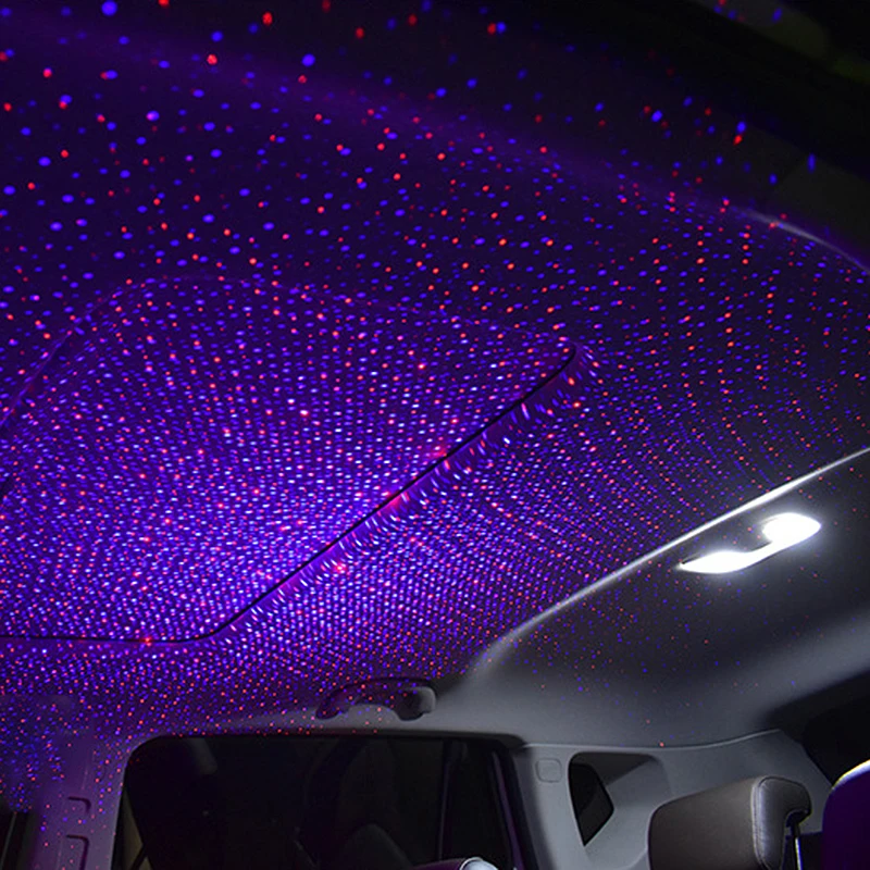 La couleur verte Projecteur LED USB pour intérieur de voiture, lumière ...