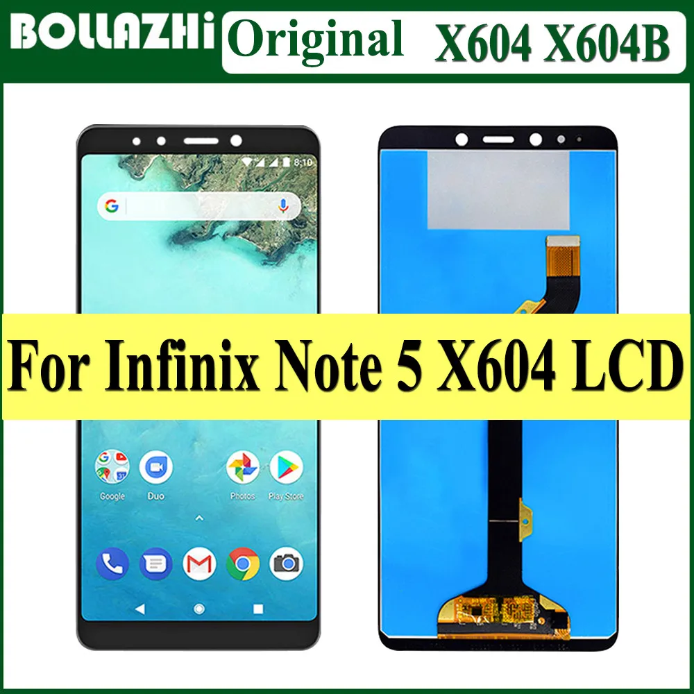 6.0 "오리지널 X604 LCD, 인피닉스 노트 5 X604B LCD 디스플레이 터치 스크린 디지타이저 어셈블리 수리 교체 ...