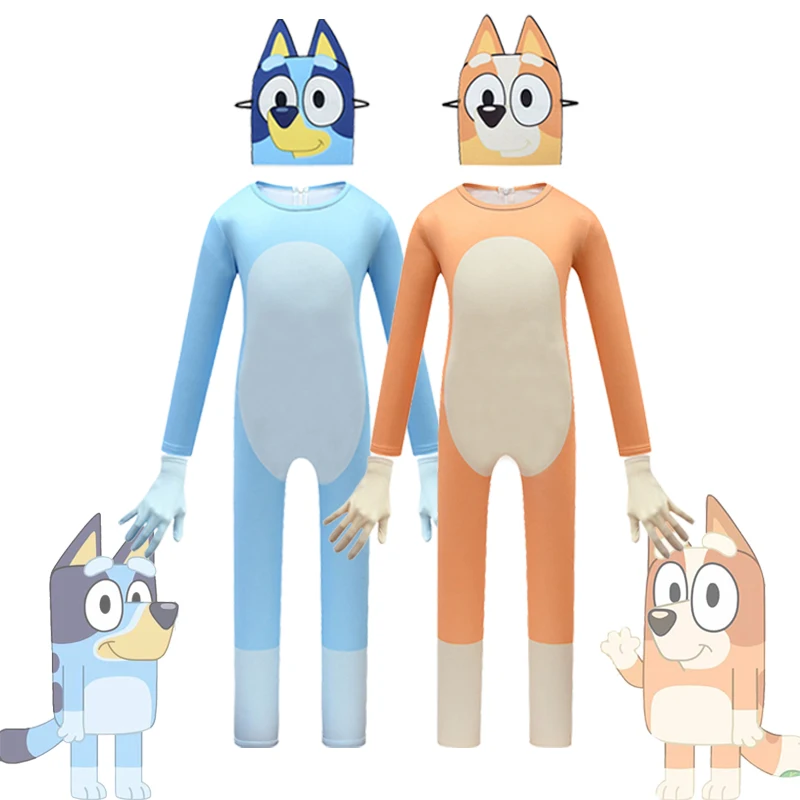 Dog bluey cosplay costume skinny one piece children's Halloween costume ...