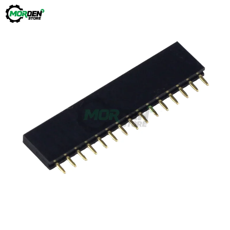 10Pcs-15Pin-Single-Row-Straight-Female-Pin-Header-2-54mm-Pitch-Strip ...