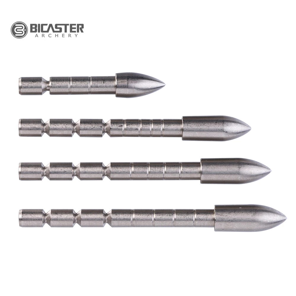 Bicaster Stainless Steel Insert Arrow Point 12/24pcs Archery Arrow Head ...