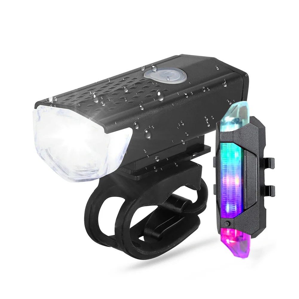 Eclairage vélo,Feu avant et arrière de vélo à LED,lampe torche USB ...