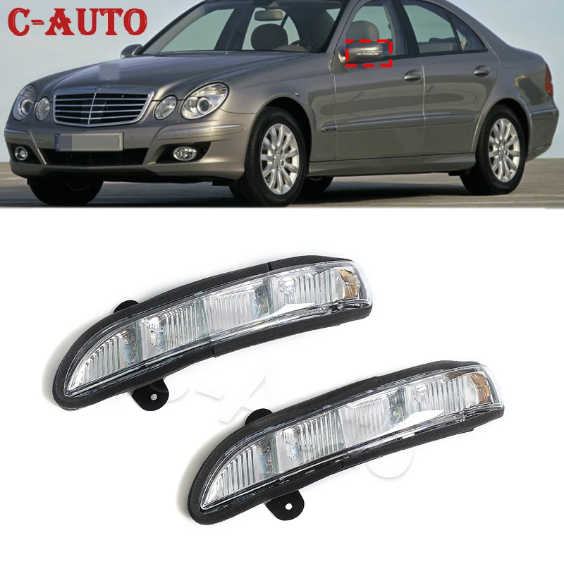 Luzes de sinalização de giro do espelho do carro, Mercedes Benz W211 ...