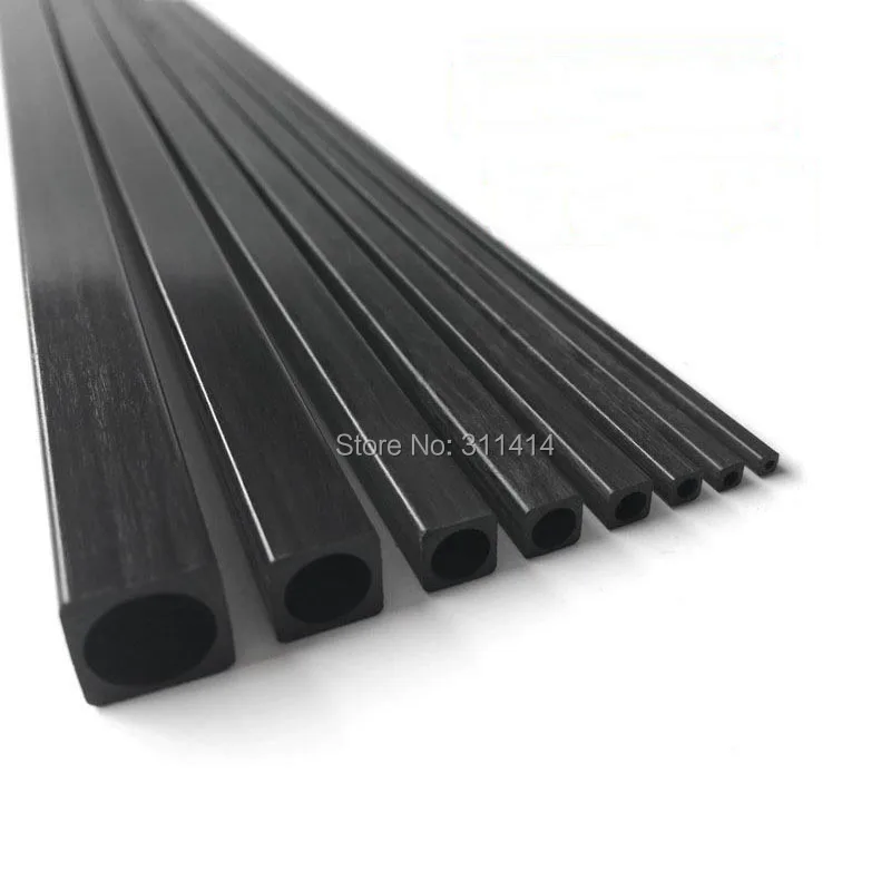4pcs-Carbon-Fiber-Square-Tube-High-Strength-Length-500mm-Outer-Diameter ...