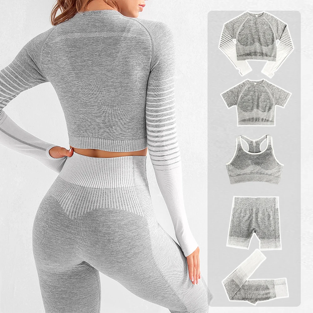 Seamless Yoga Set Women | Workout Gym Clothing | Yoga Set Sportswear ...