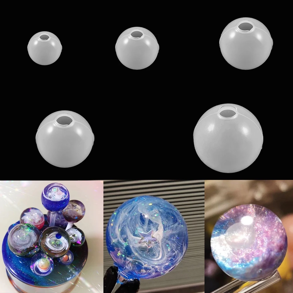3pcs/Set 20 35mm Ball Shape Epoxy Silicone Mold UV Resin Pendant DIY ...