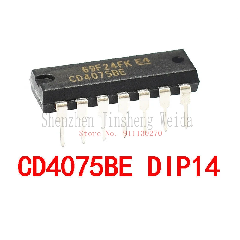 10 Uds CD4075BE 4075 DIP16 paquete nuevo y original IC|Circuitos ...